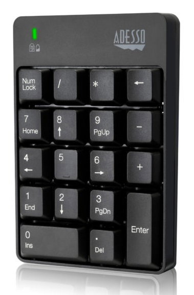 Adesso WKB-6010UB Wireless 18-Key Numeric Keypad | Elive NZ