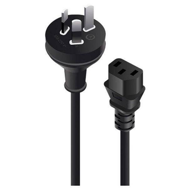 Alogic 1m 3 Pin Plug To Iec C13 Female Plug Power Cord Cable Elive Nz
