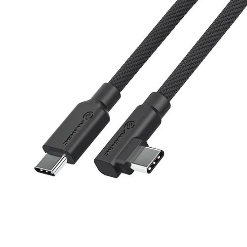 ALOGIC Elements Pro 2m Right Angle USB-C to USB-C Cable Black | Elive NZ