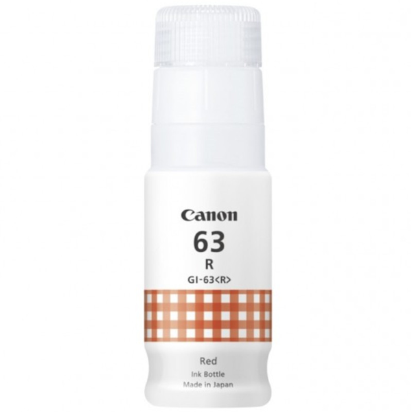 Canon GI63R Red MegaTank 70ml Ink Bottle | Elive NZ