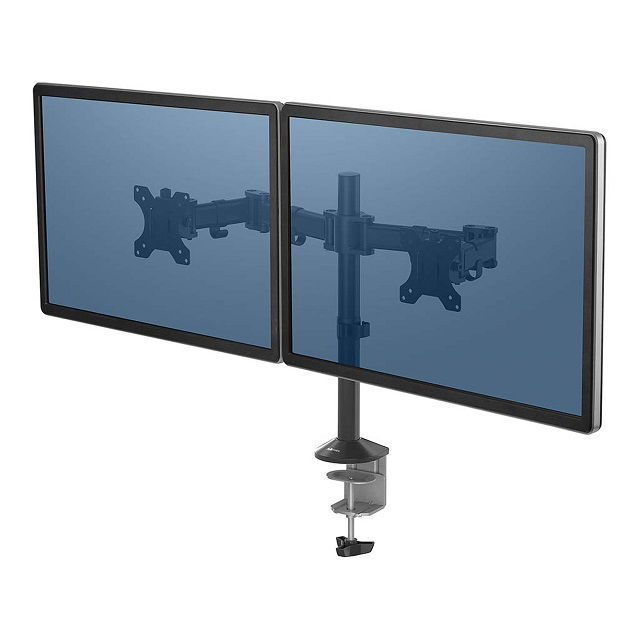 Fellowes Reflex Dual Monitor Arm Black 8502601 | Elive NZ