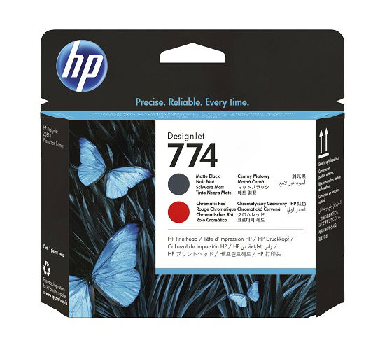 HP 774 Matte Black/Chromatic Red DesignJet Printhead P2V97A | Elive NZ