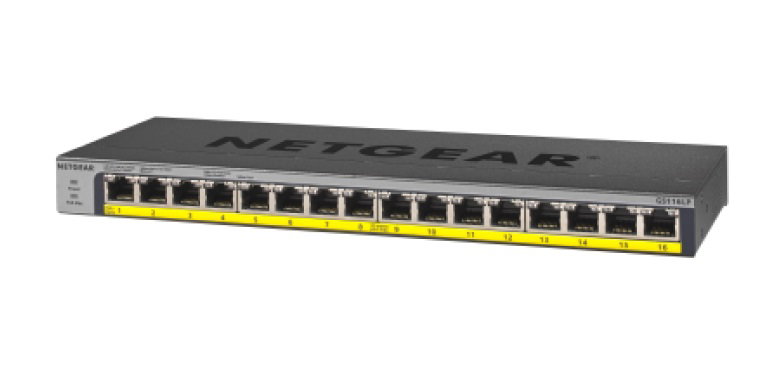 Netgear Unmanaged PoE Plus Switch GS116LP-100AJS | Elive NZ