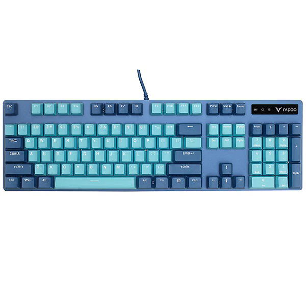Rapoo V500Pro-CB Mechanical Wired Gaming Keyboard Cyan Blue | Elive NZ