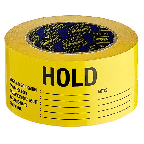 Sellotape RIP060H 60mm x 150mm Hold Rippable Label Tape Yellow | Elive NZ