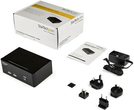 StarTech 2 Port 4K DisplayPort Dual-Monitor KVM SV231DPDDUA2 | Elive NZ StarTech 2 Port 4K DisplayPort Dual-Monitor KVM SV231DPDDUA2 | Elive NZ