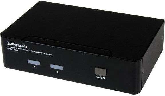 StarTech 2-Port USB HDMI KVM Switch SV231HDMIUA | Elive NZ StarTech 2-Port USB HDMI KVM Switch SV231HDMIUA | Elive NZ