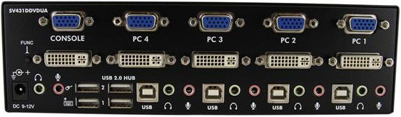 StarTech 4-Port Dual Monitor DVI VGA Switch SV431DDVDUA | Elive NZ StarTech 4-Port Dual Monitor DVI VGA Switch SV431DDVDUA | Elive NZ