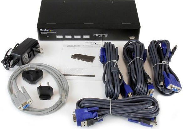 Startech 4 Port Usb Vga Kvm Switch Sv431usbddm Elive Nz