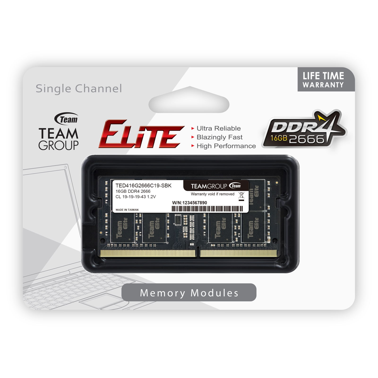 Team Group Elite 16GB 2666MHz DDR4 SODIMM RAM | Elive NZ